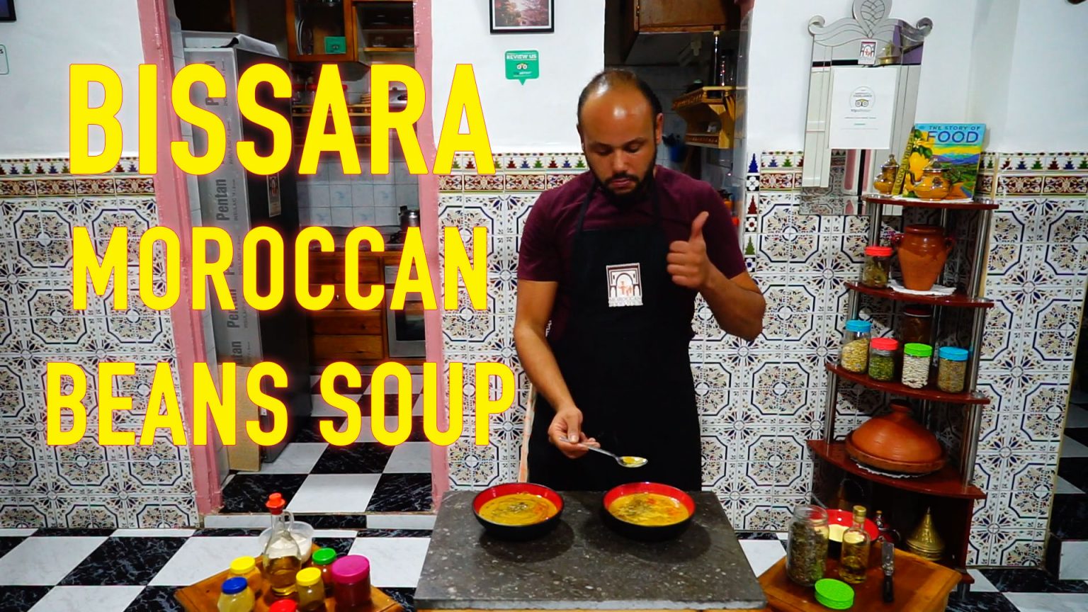 Video recipes : Bissara Broad Beans / Green peas Soup – Moroccan Food Tour